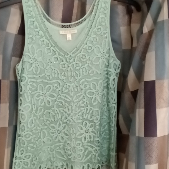 Sigrid Olsen | Tops | Final Price Sigrid Olsen Mint Green Ss Blouse W ...